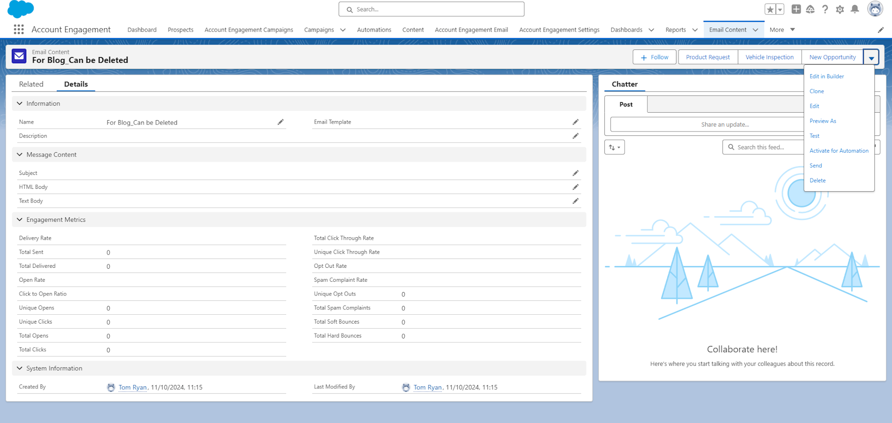Classic vs. Lightning Email Builder in Salesforce Account Engagement