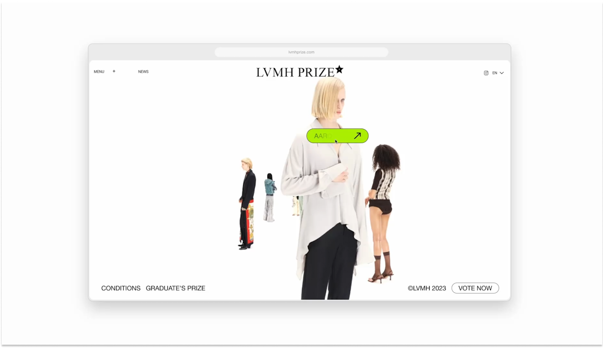 LVMH Prize: Immersive digital showrooms - Feels Like