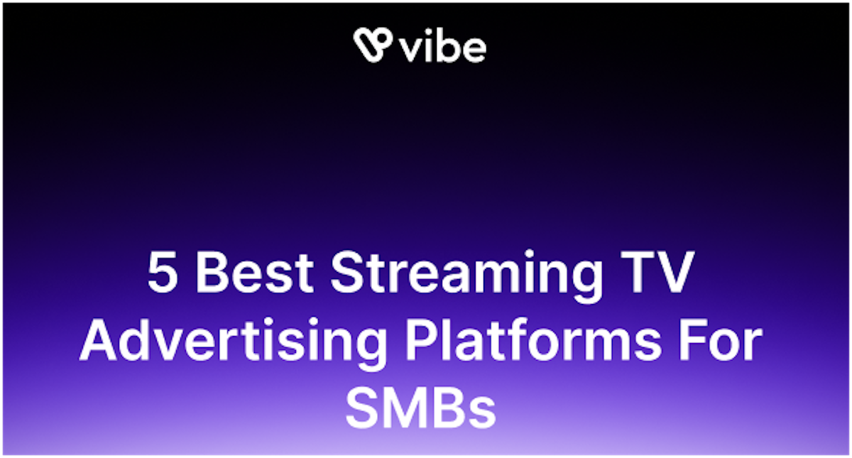 5 Best Streaming TV Advertising Platforms For SMBs