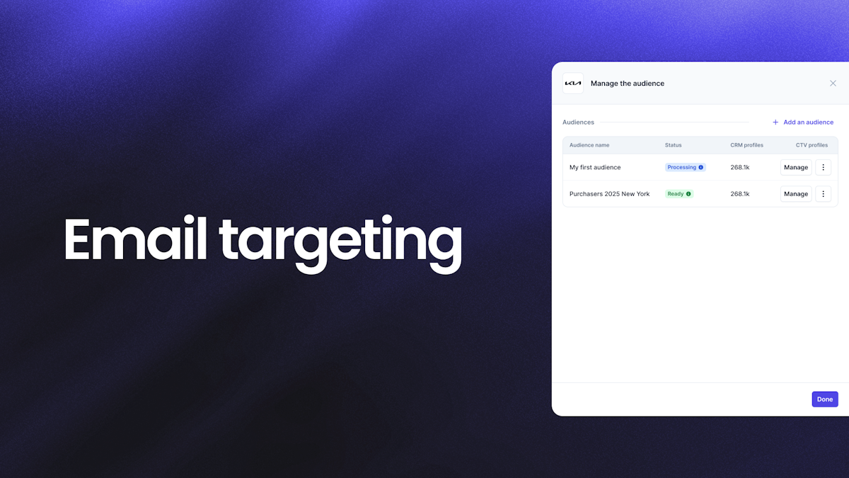 Easily upload your customer email list
