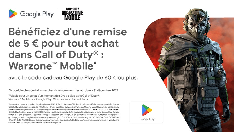 Achat cartes cadeaux, game cards & recharges en ligne