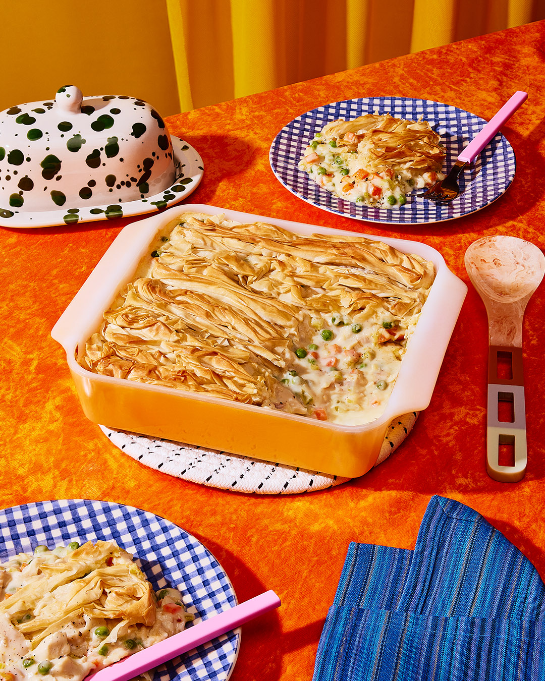 Pâté au poulet avec croûte de pâte filo | Recettes d'ici