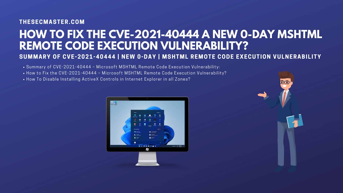 Fix Cve 2021 40444 Patch Windows Mshtml 0 Day Rce