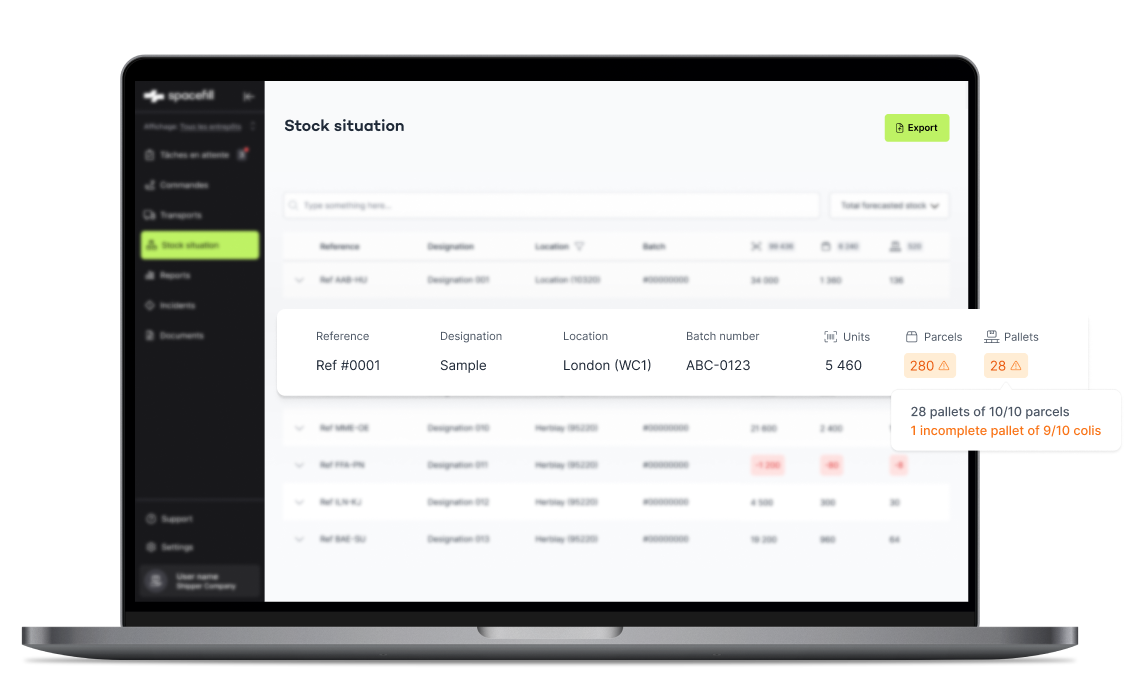 Spacefill, the platform that simplifies your 3PL management