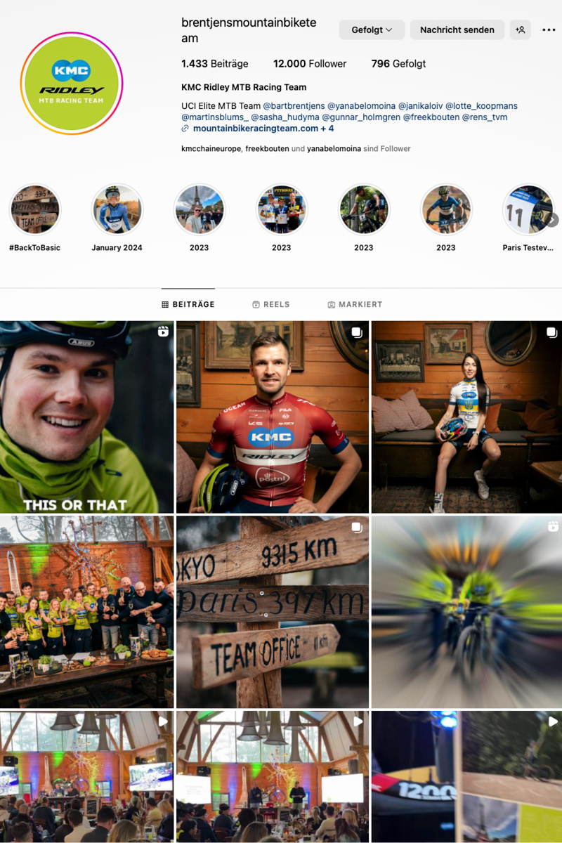 KMC - KMC in action - KMC Ridley MTB Racing Team