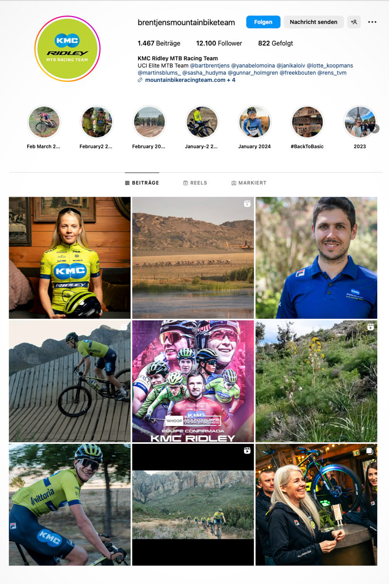 KMC - KMC in action - KMC Ridley MTB Racing Team