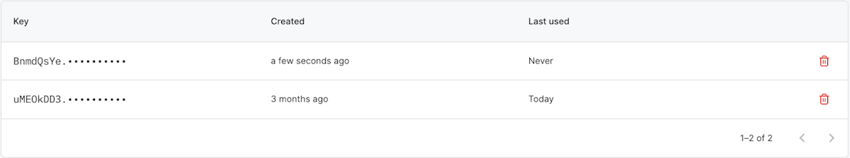 Manage Api Keys With New Dashboard Baseten
