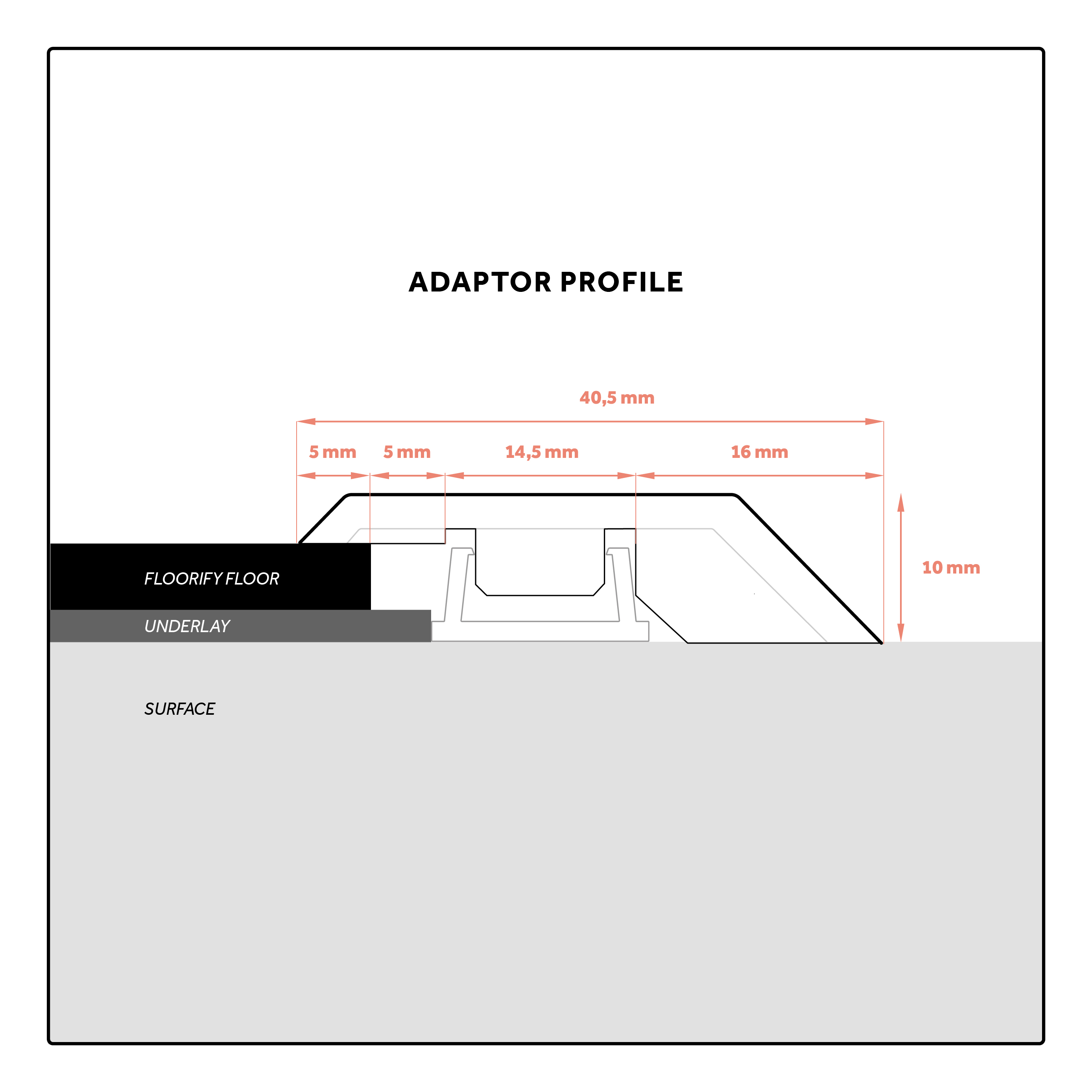 Adaptor profile - Coquille. | Floorify