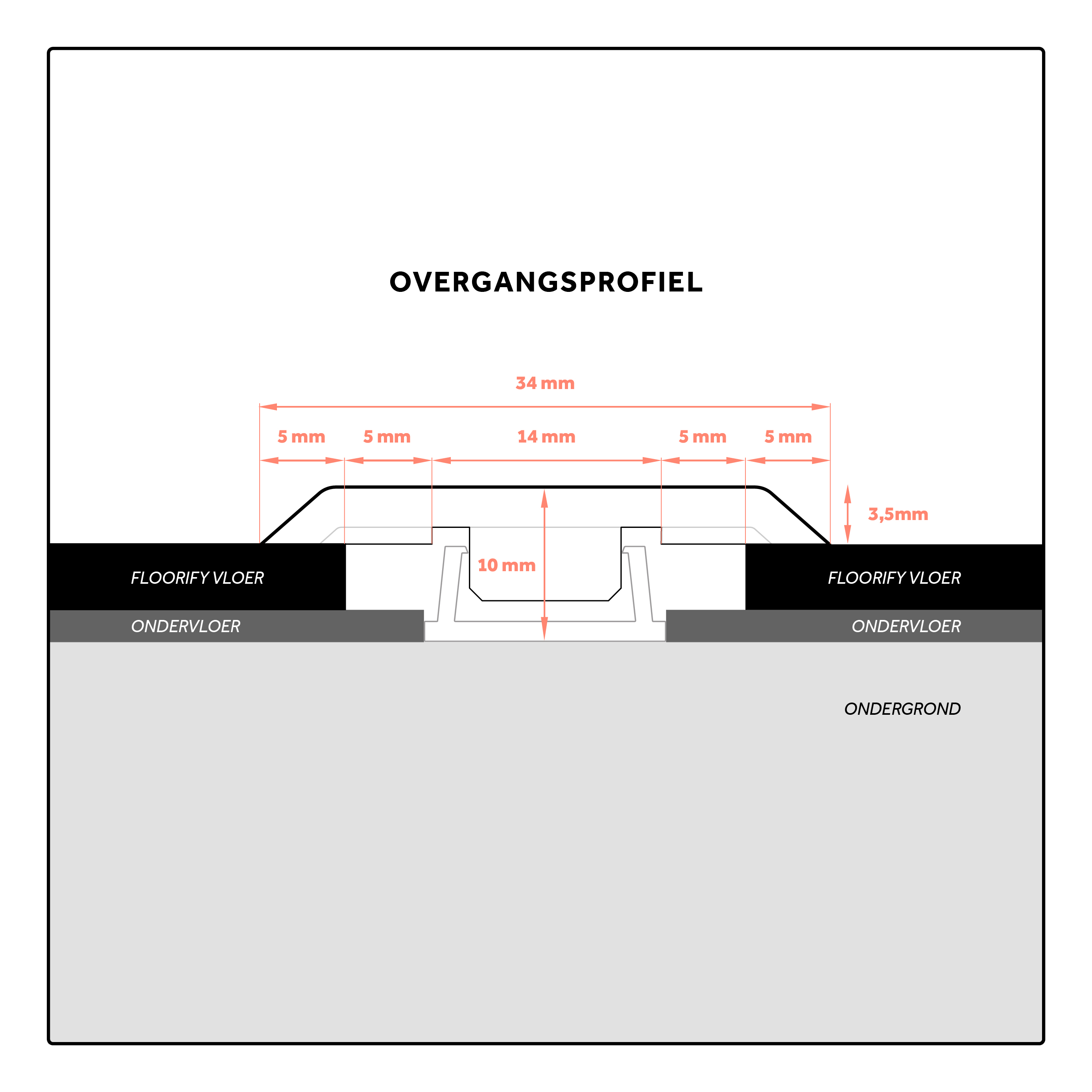 Overgangsprofiel - Honey . | Floorify