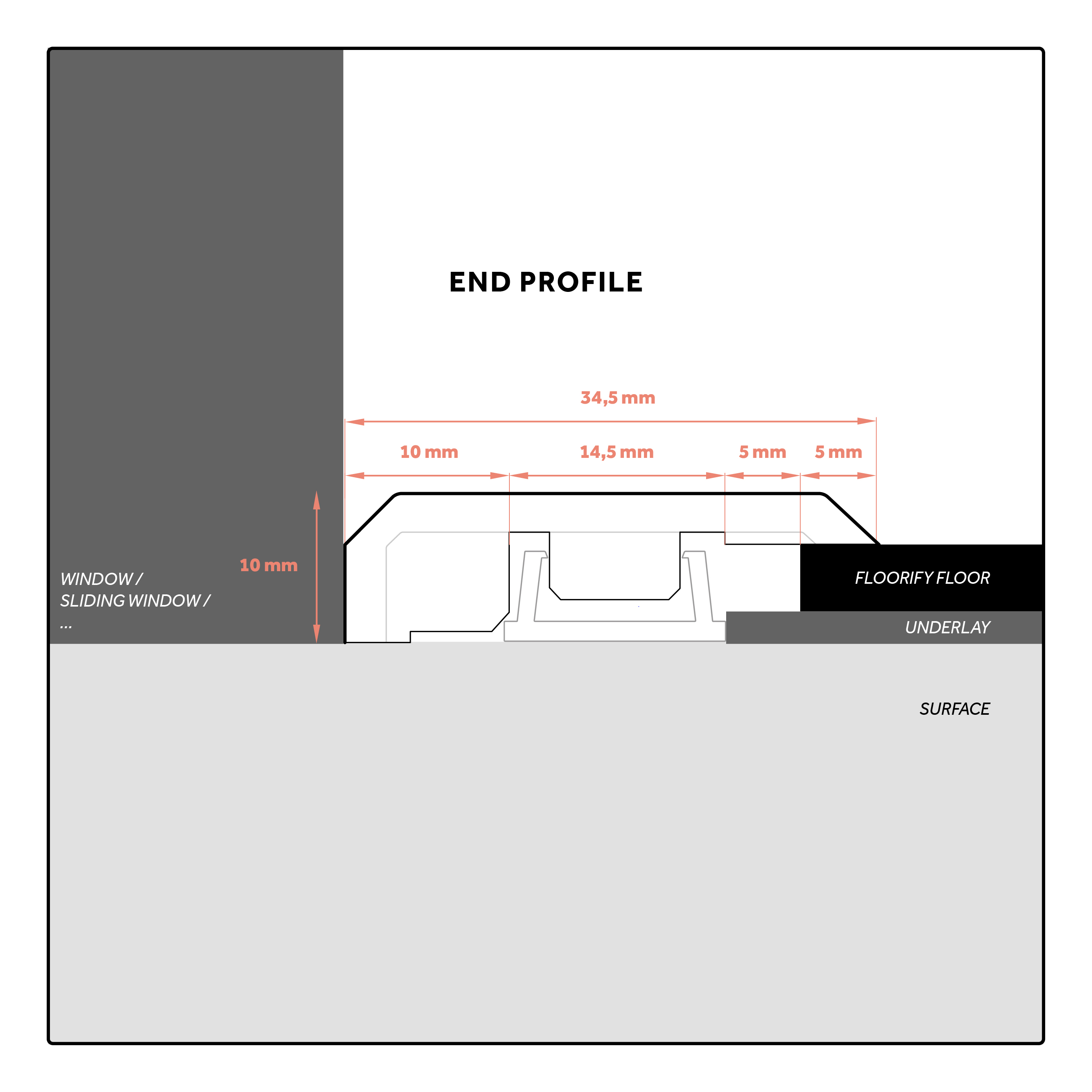 End Profile - Caramello. | Floorify