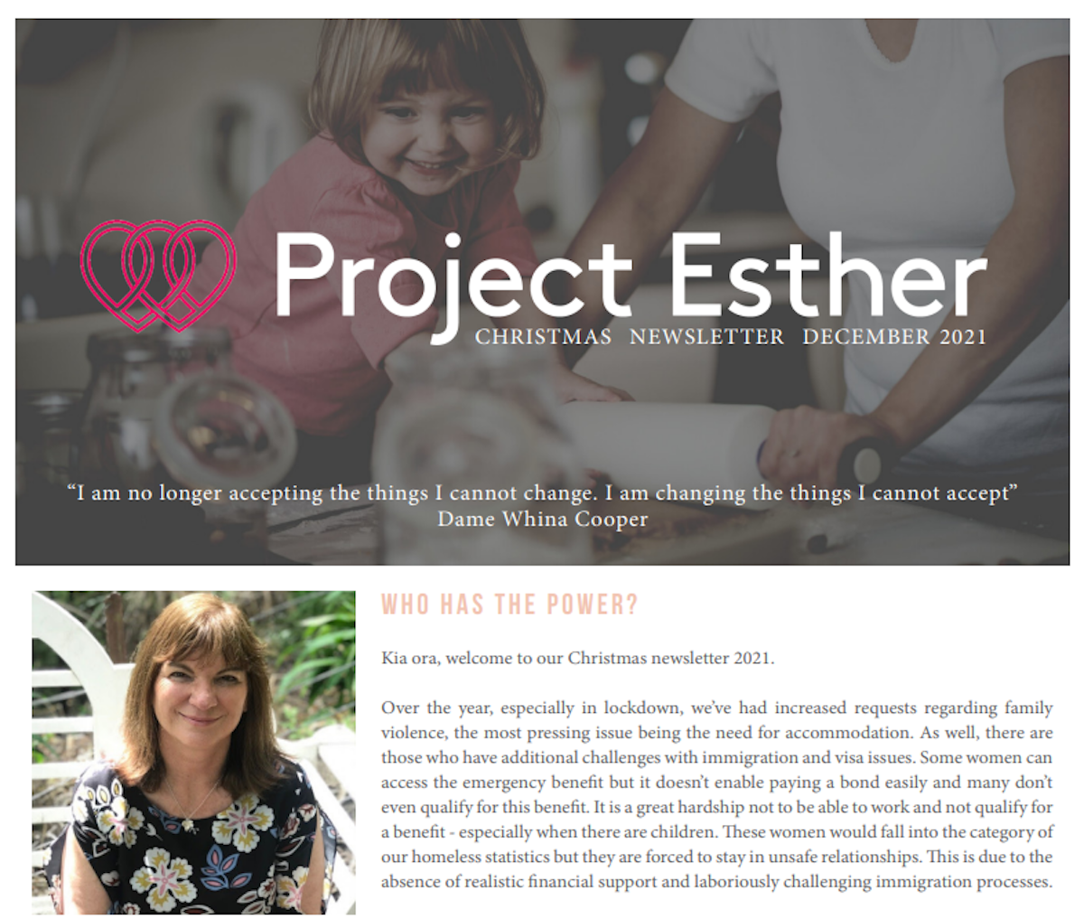 Project Esther - News - 2021 Newsletter
