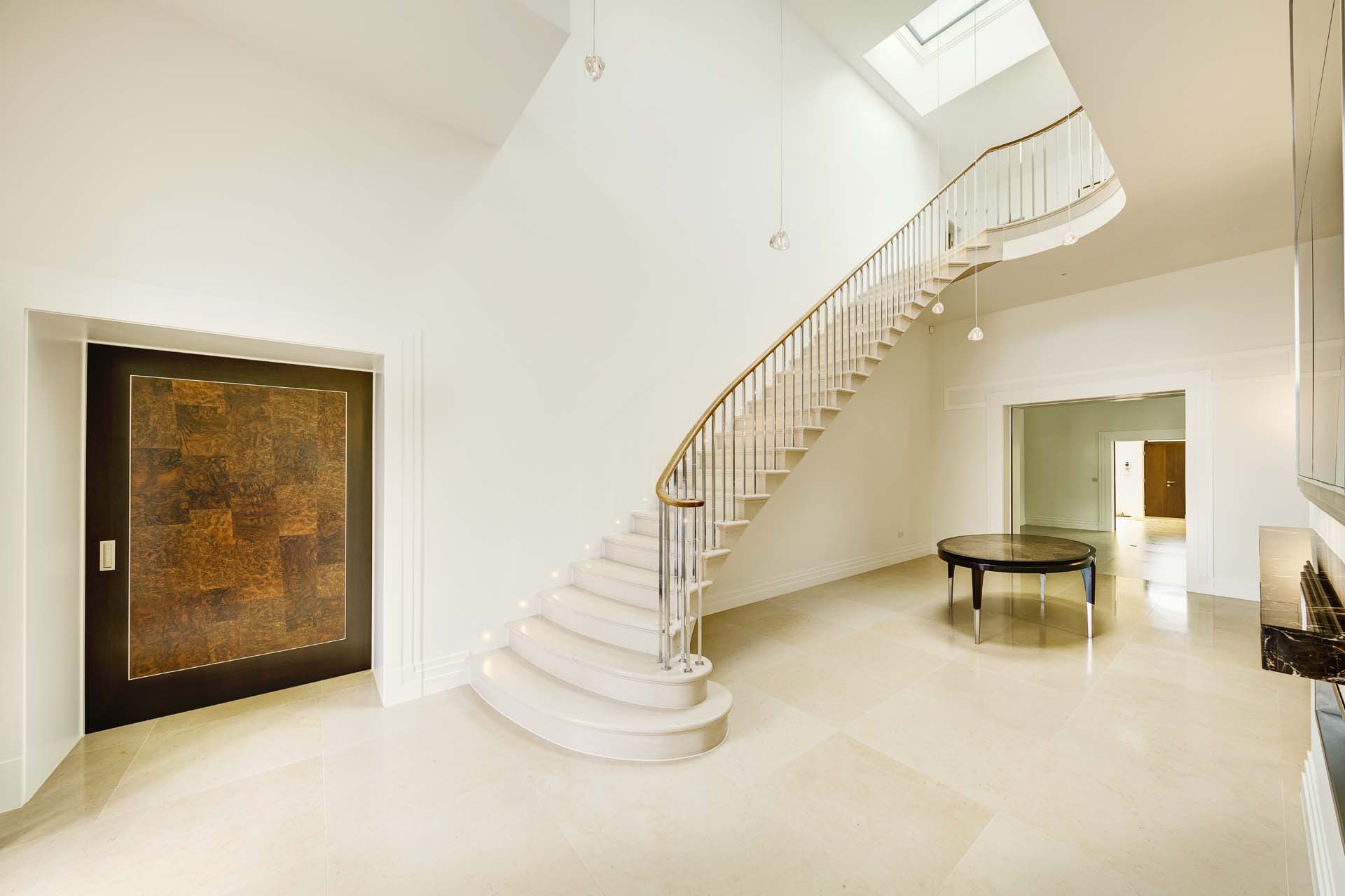 Colonial Staircases Mcintire Modern Colonial Foyer Curved Staircase