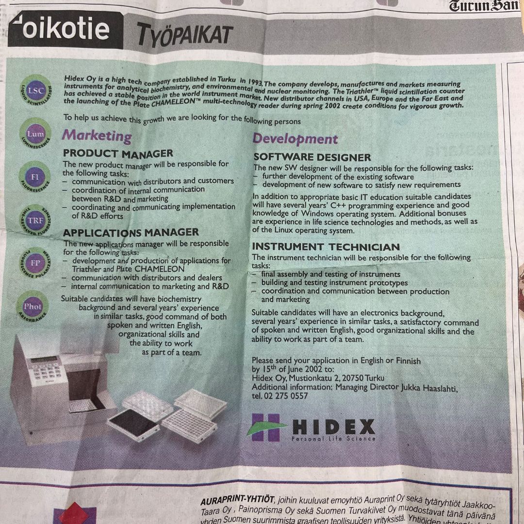 Meet the Hidex Team: Kari Niittymäki | Hidex