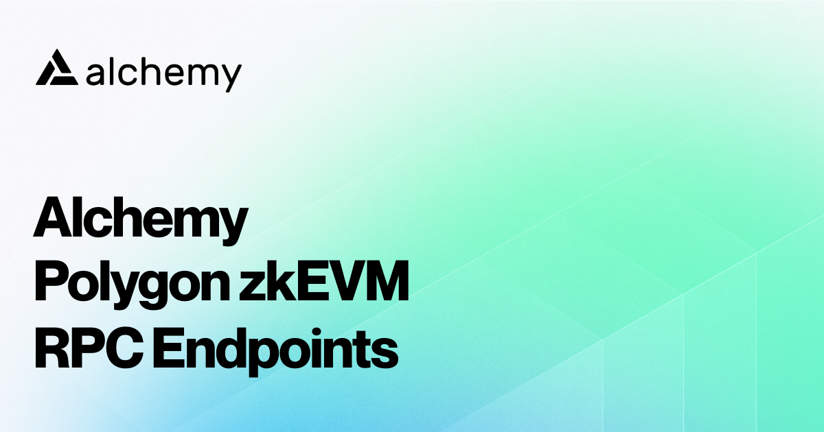Polygon Zkevm Endpoint Alchemy 3412