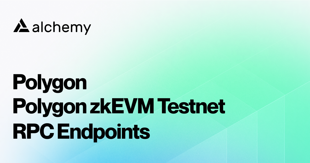 Polygon zkEVM Testnet Endpoint - Polygon Polygon zkEVM Testnet Endpoint - Polygon