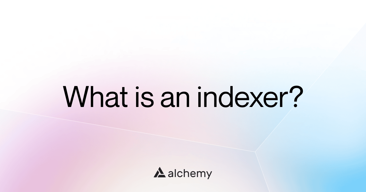 What is a blockchain indexer?