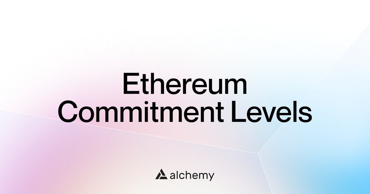 What are Ethereum commitment levels?