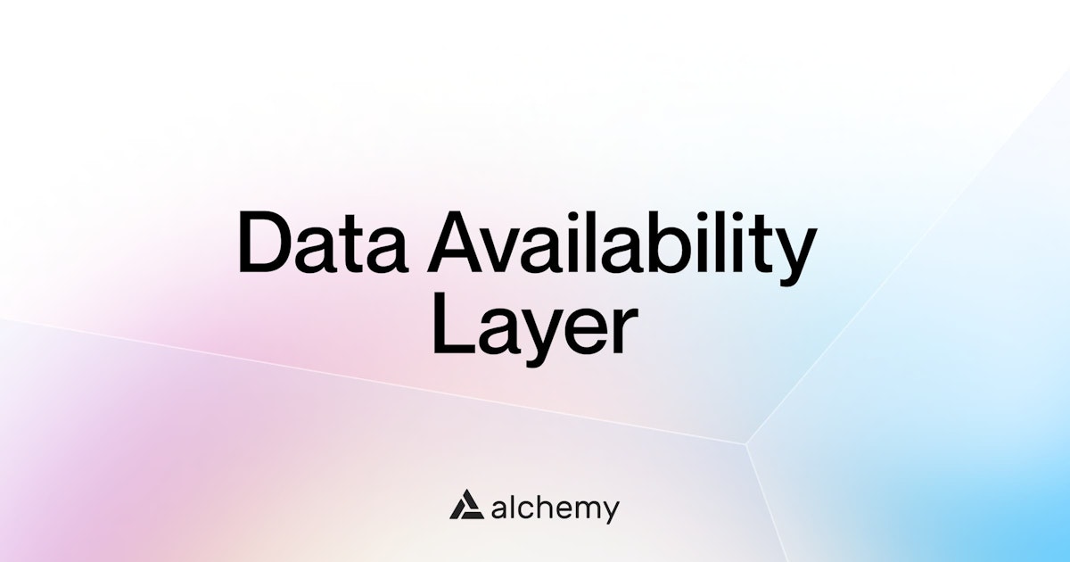 What is the data availability layer?