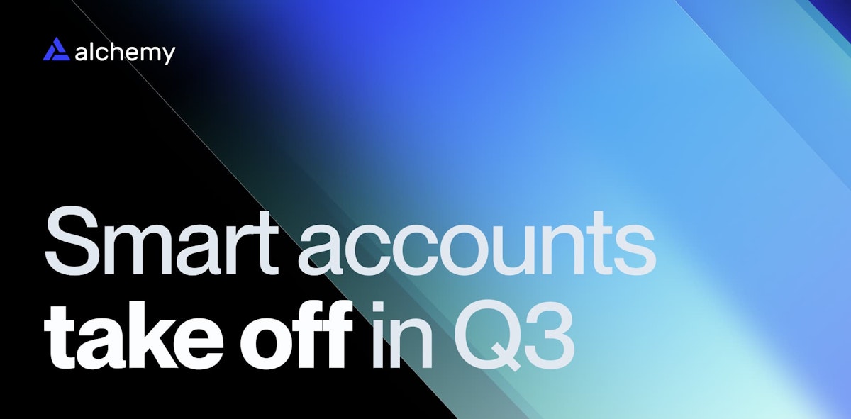 Smart Accounts Take Off in Q3 (ERC-4337 Statistics)
