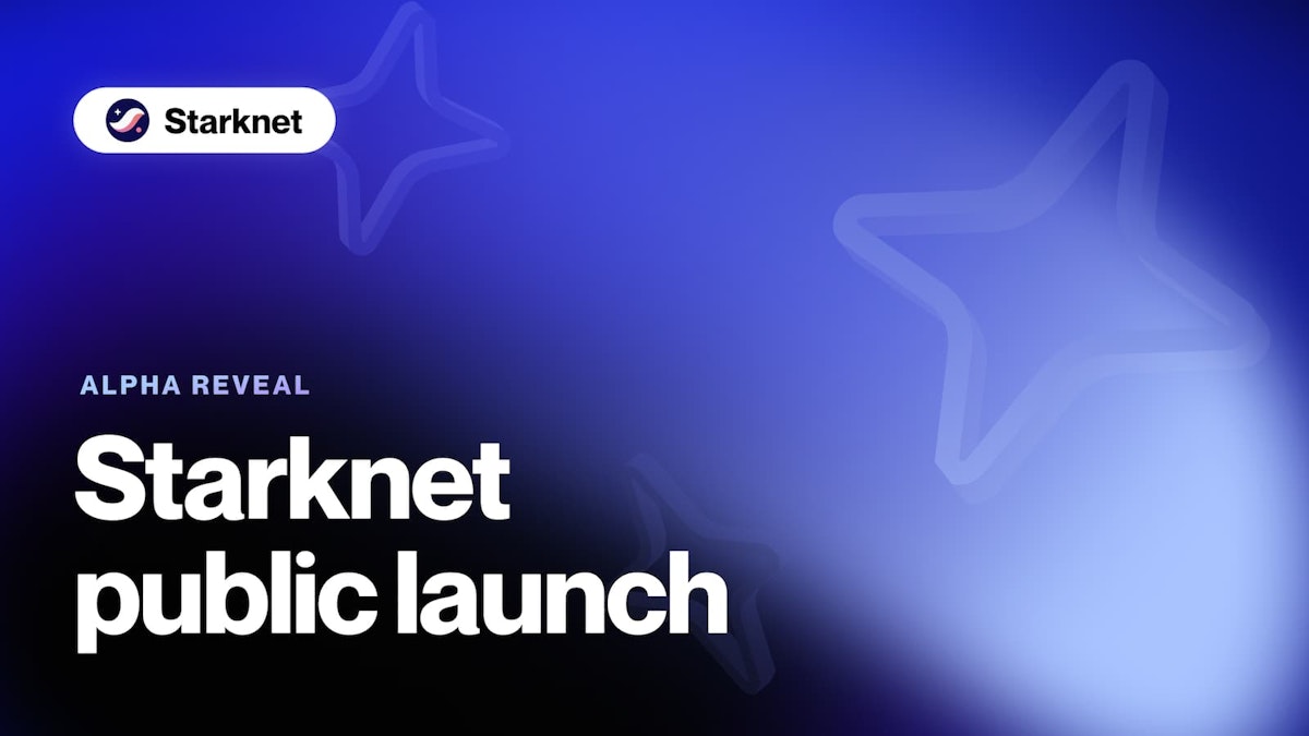 Starknet is now publicly available on Alchemy