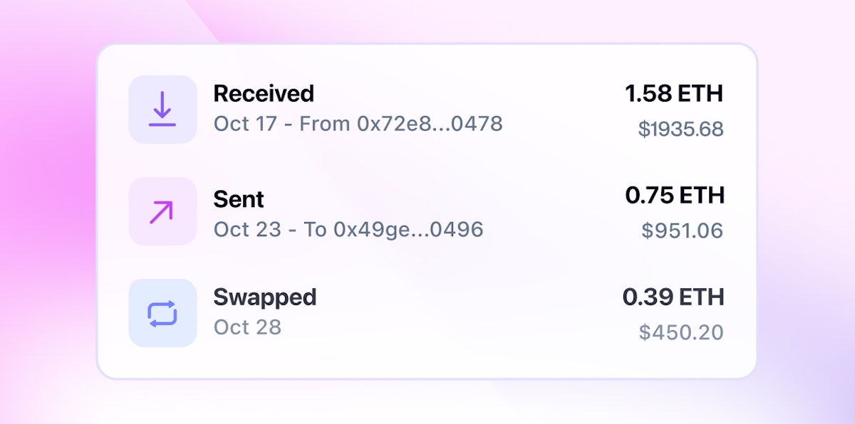 Transfers API - Ethereum, Polygon, Optimism, Arbitrum