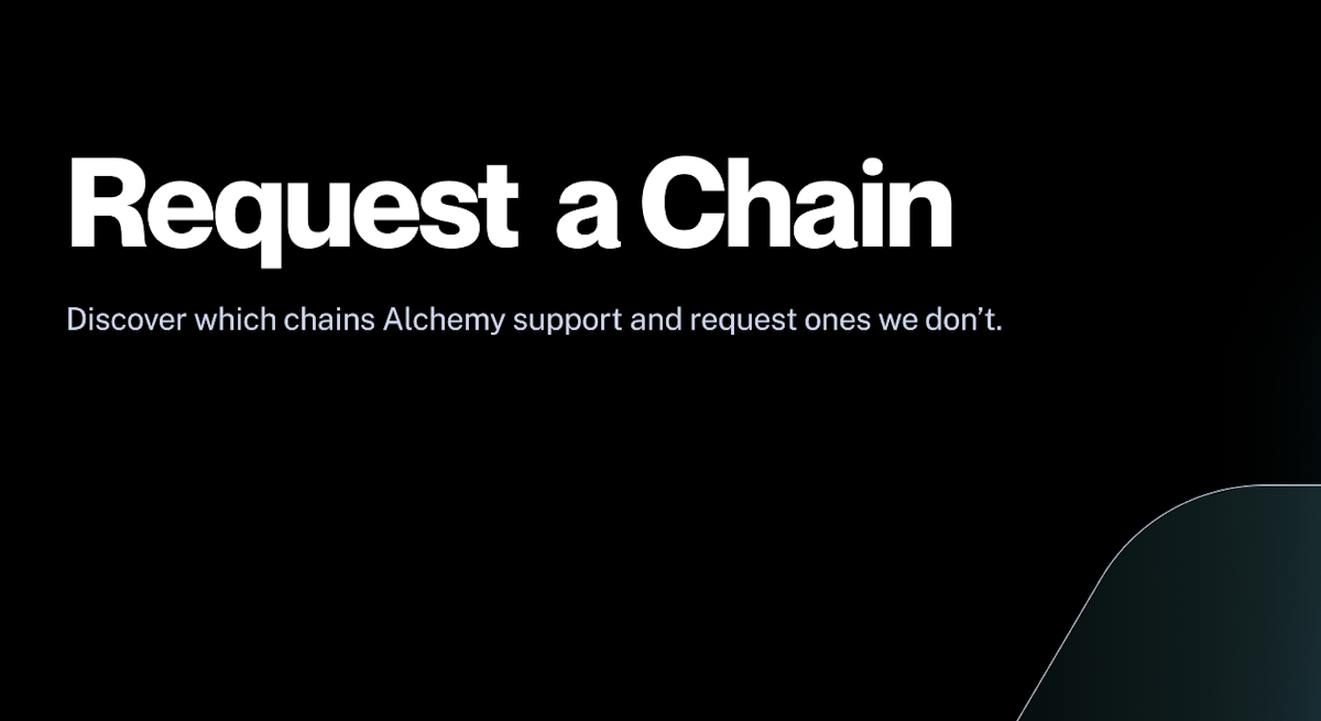 Request a Chain - Alchemy