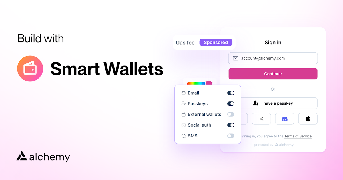 Smart Wallets - Zero friction, sign-up to checkout
