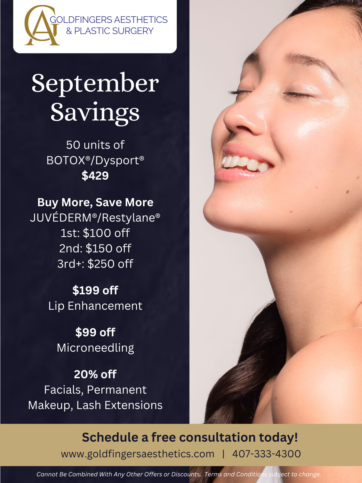 Monthly Medical Spa Specials - Goldfingers Aesthetics Med Spa