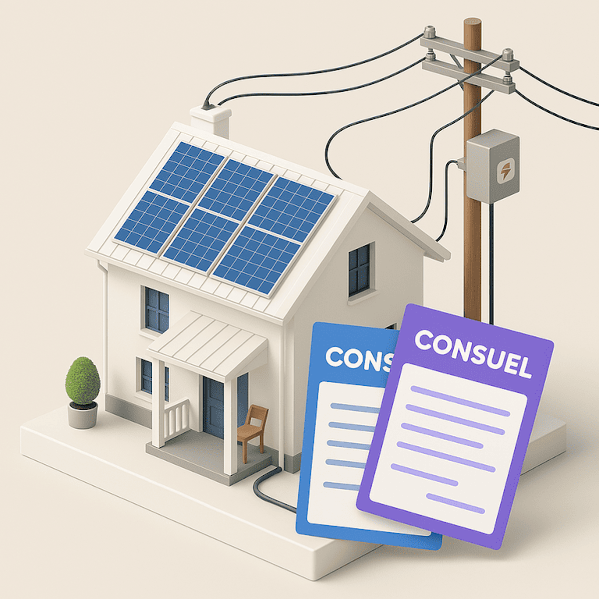 Attestation Consuel : obligatoire pour les panneaux solaires