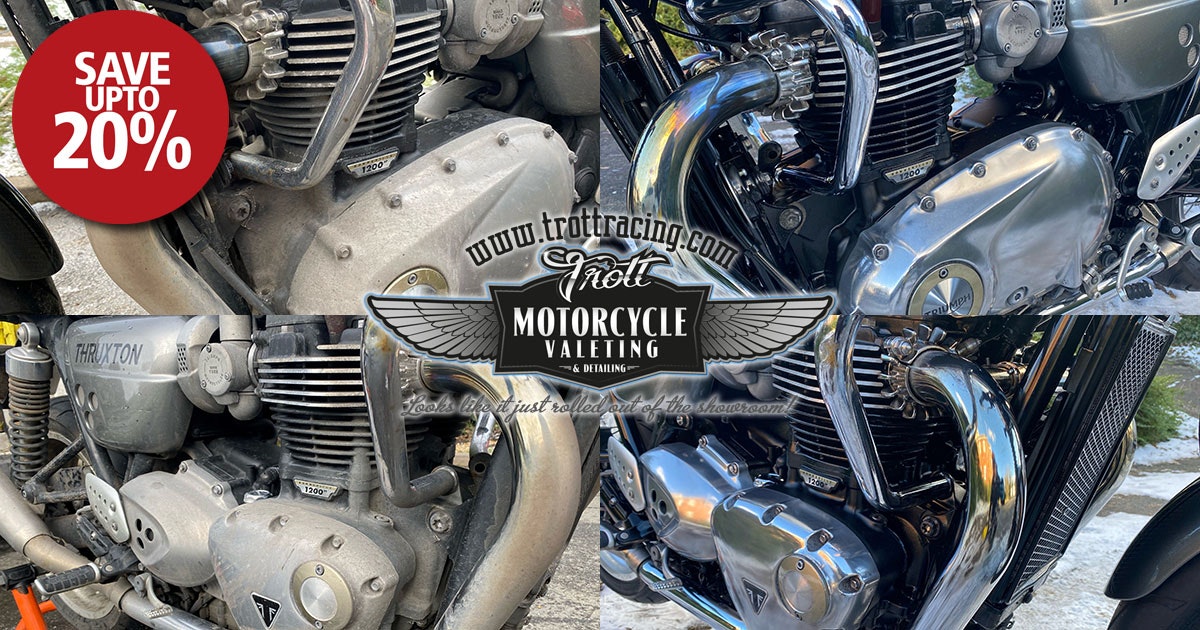 Save up to 20% on Trott Motorcycle Valeting and Detailing