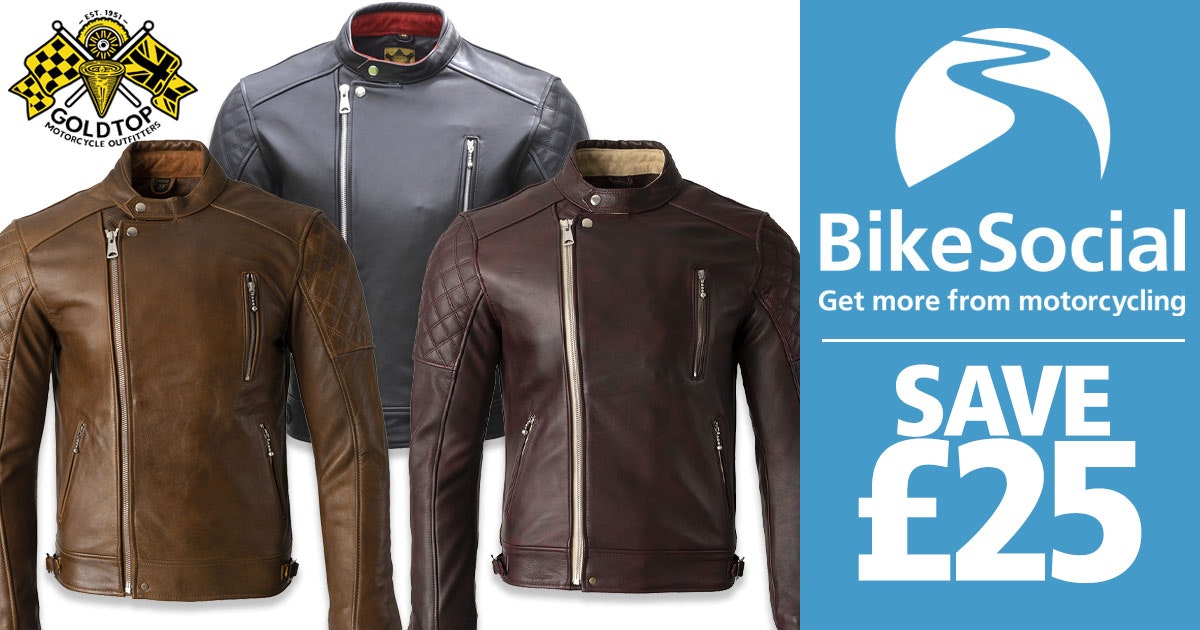 Save £25 on any Goldtop CE AAA Rated Motorcycle Jacket!