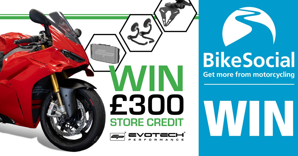Win £300 to spend at Evotech Performance with BikeSocial Membership
