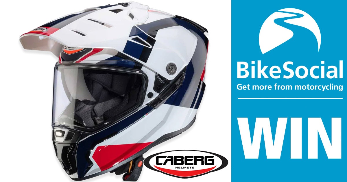 Win a Caberg Tanami motorcycle helmet with BikeSocial Membership