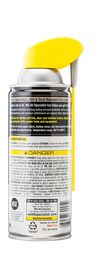 Dry Lube PTFE Spray | WD-40 Dirt & Dust Resistant Dry Lube | WD-40