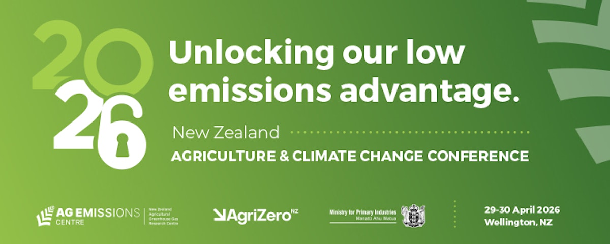 Join us at the NZ Agriculture and Climate Change Conference