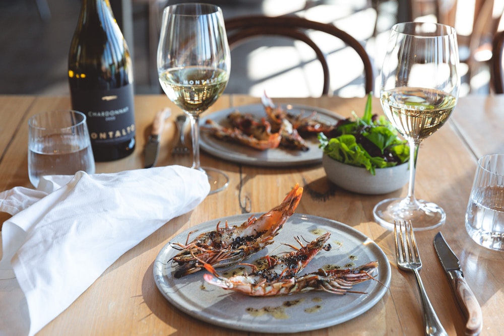 Gulf of Carpentaria Prawns with Seaweed Butter from Montalto