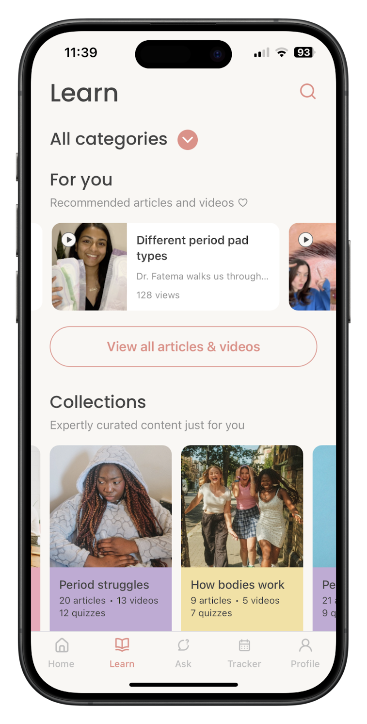 Teen period tracker, mood tracker, wellness | luna app