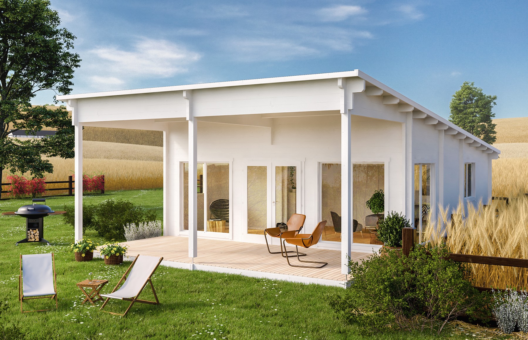 Holiday Home Gabriel | Bright single-storey house with veranda | Polhus