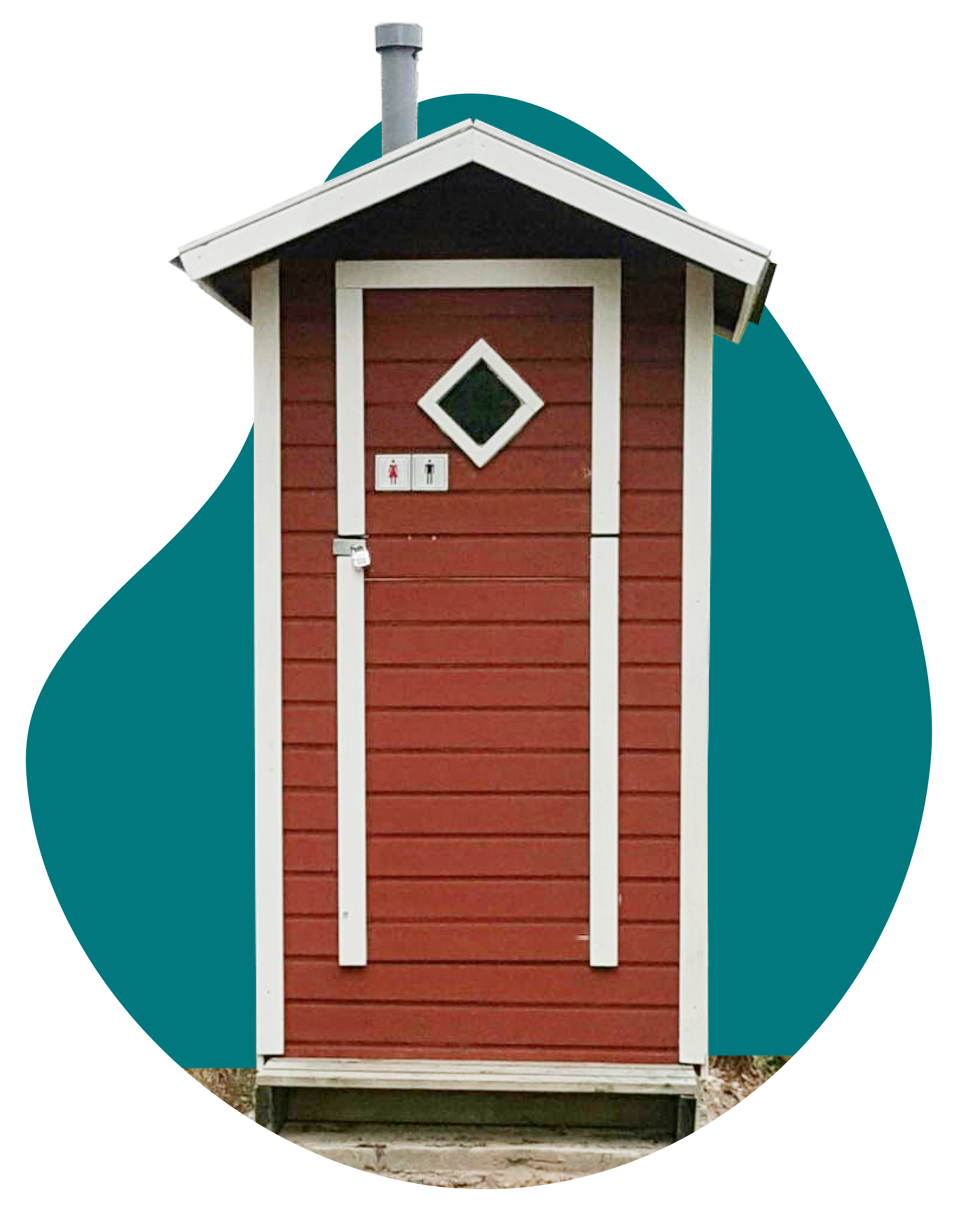 Outhouse | Wooden kit | Outdoor toilet & composting toilet | Polhus