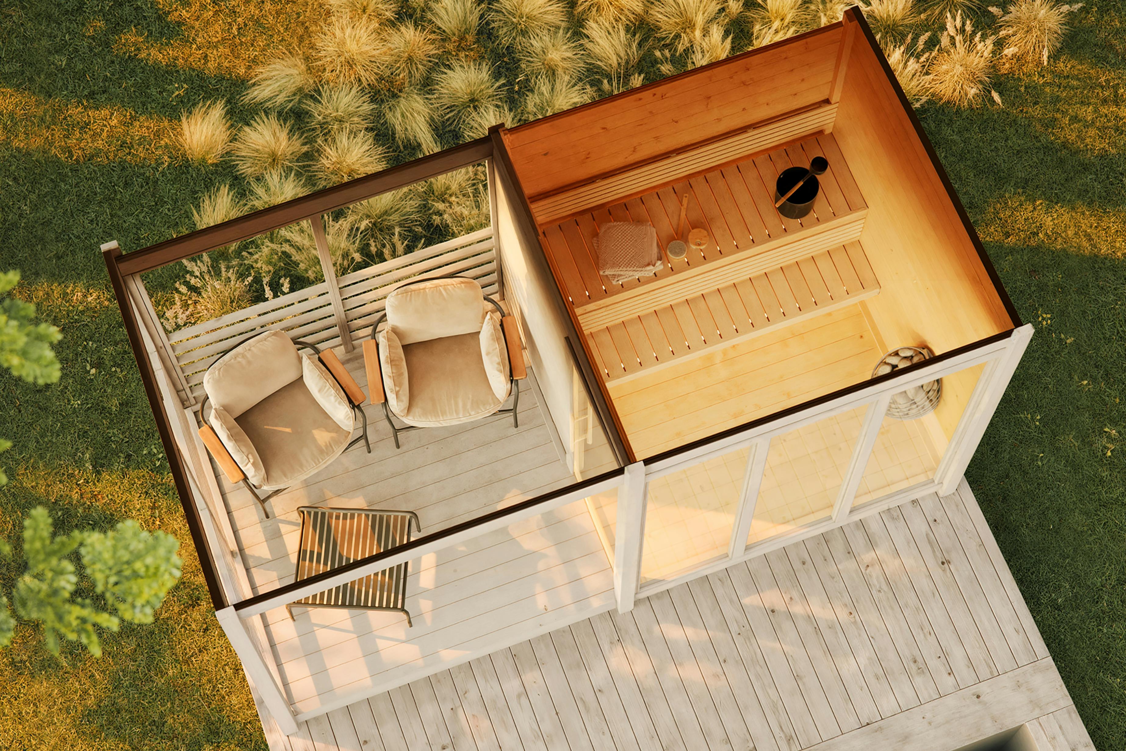 Sauna Tuuli | Veranda | Kostenloser Versand | Polhus