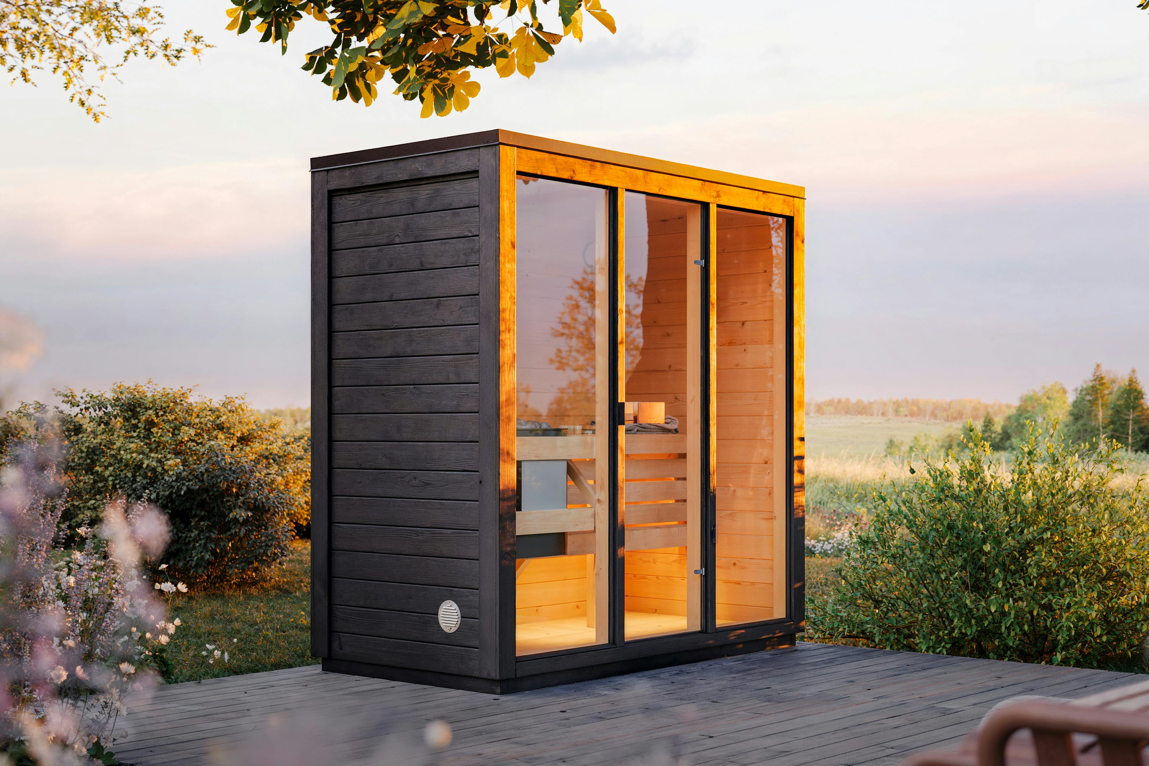 Sauna Lumi | Small sauna | Panoramic windows | Polhus