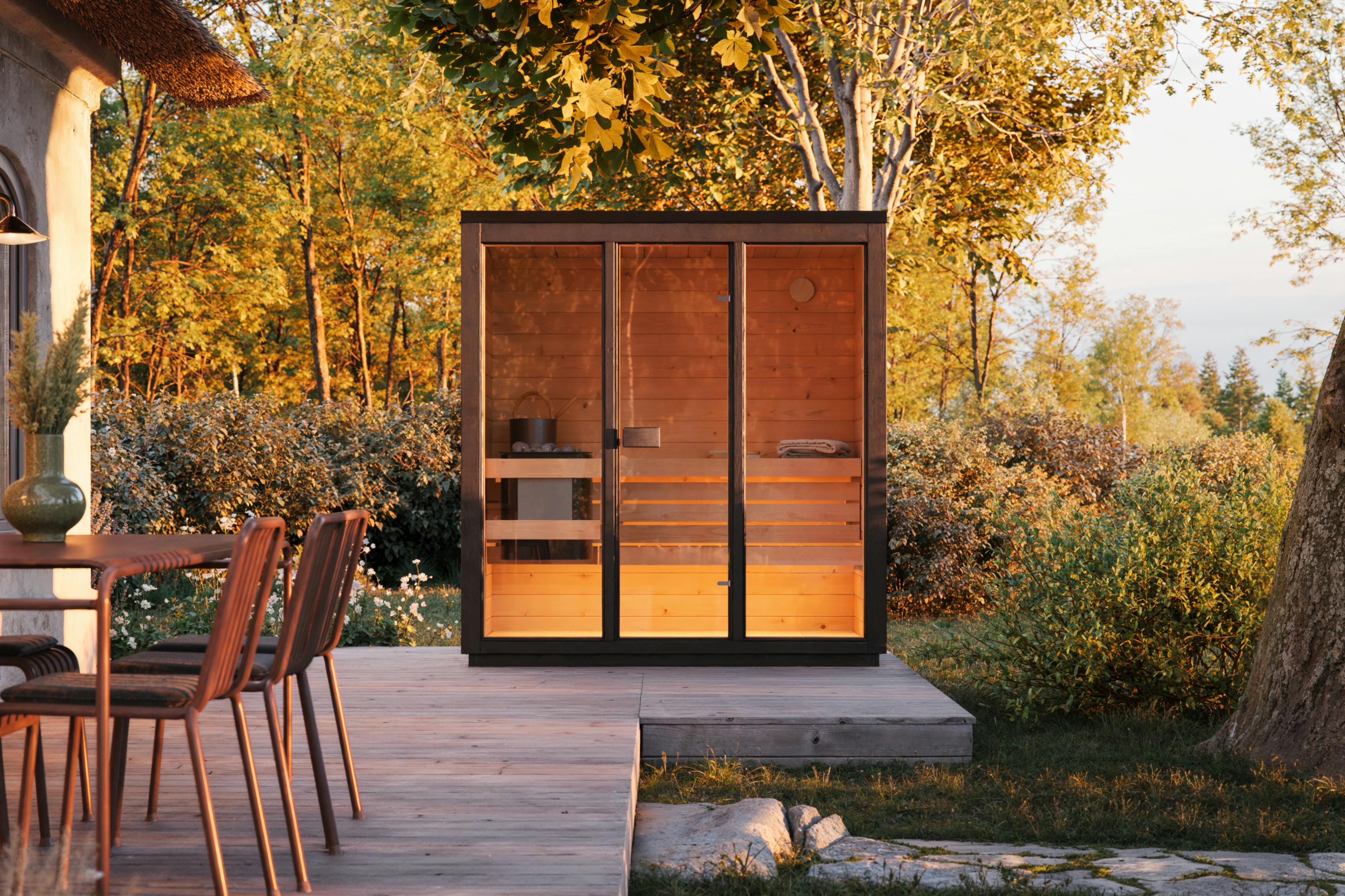 Sauna Lumi | Small sauna | Panoramic windows | Polhus