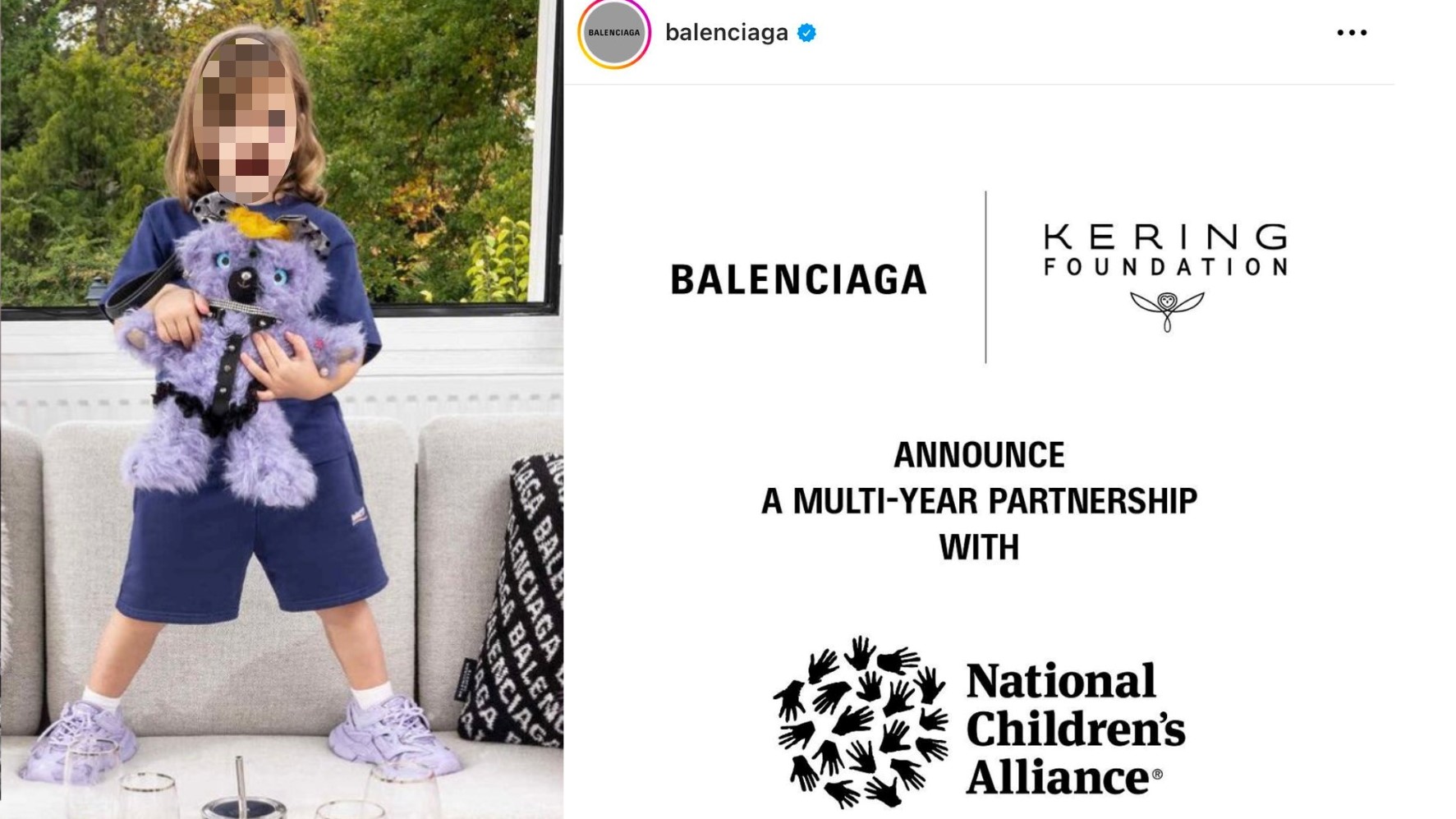 Concerning: Balenciaga Announces Partnership With National Children's ...