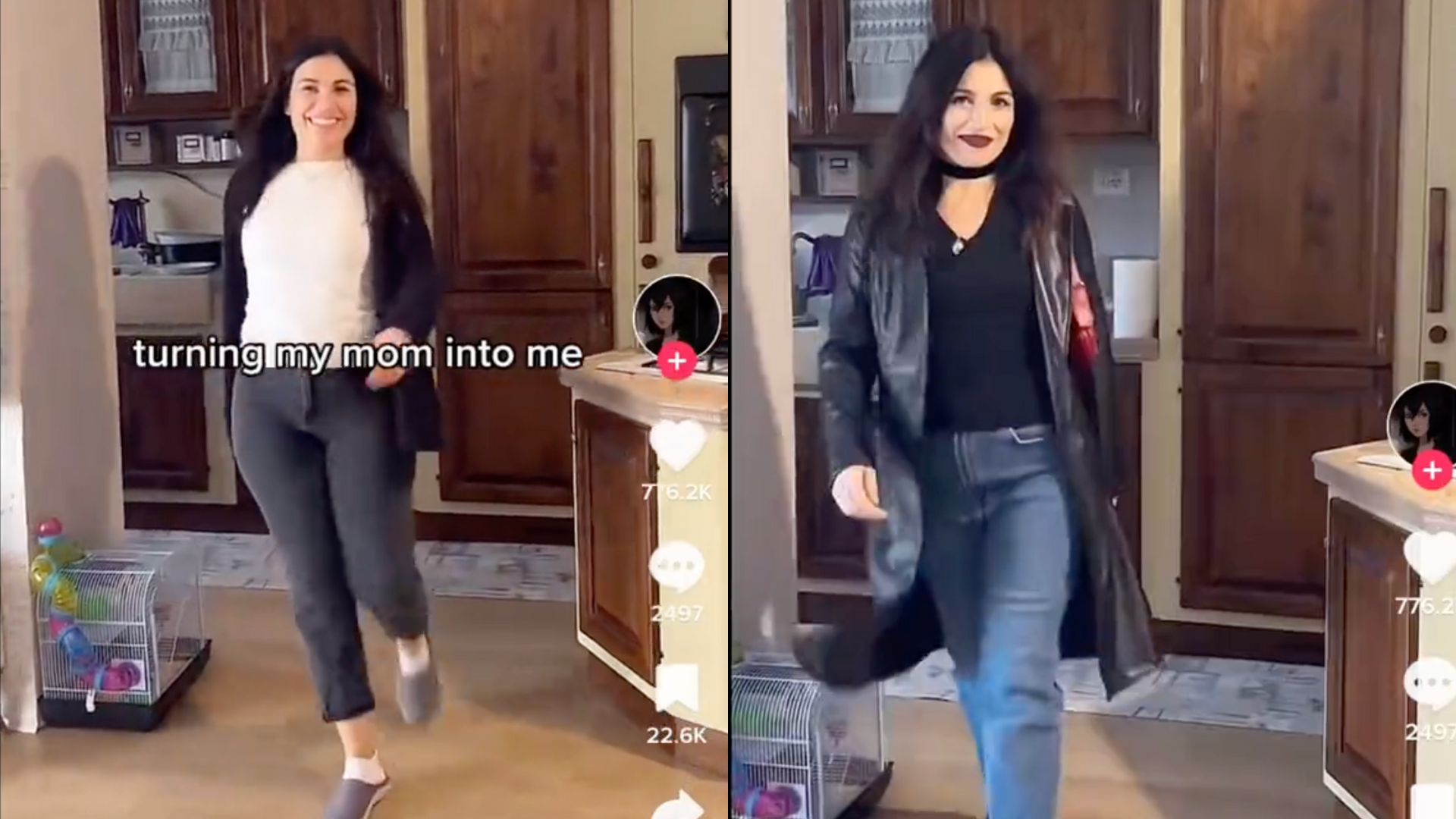 Viral TikTok Trend Reveals Moms Transforming Into Their Daughters ...