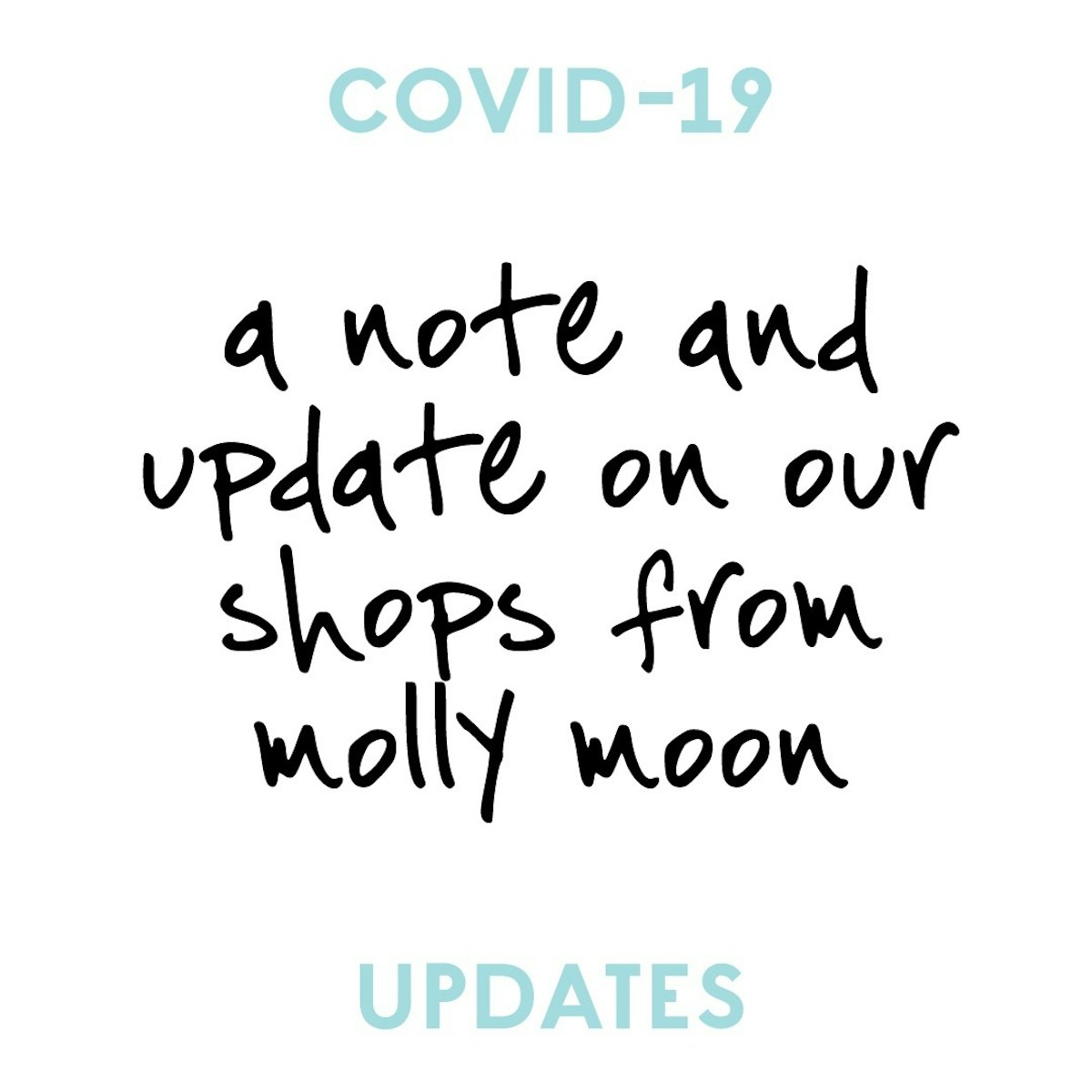 a note and update from molly — Molly Moon's Ice Cream