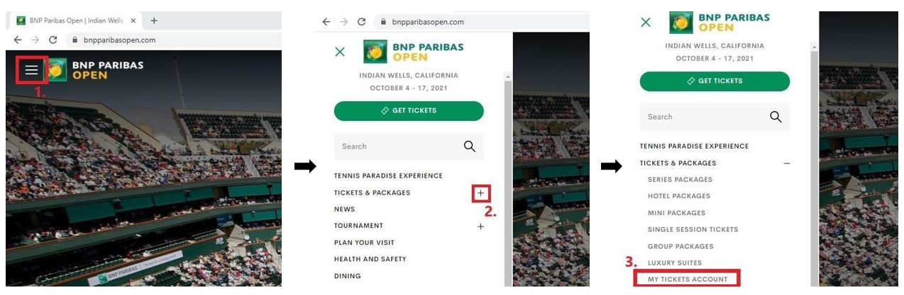 Digital Ticketing Guide | BNP Paribas Open