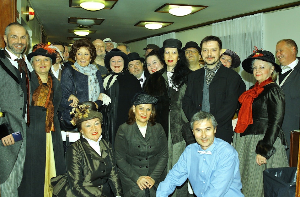 Eva Randová at a performance of La bohème at the National Theatre ...