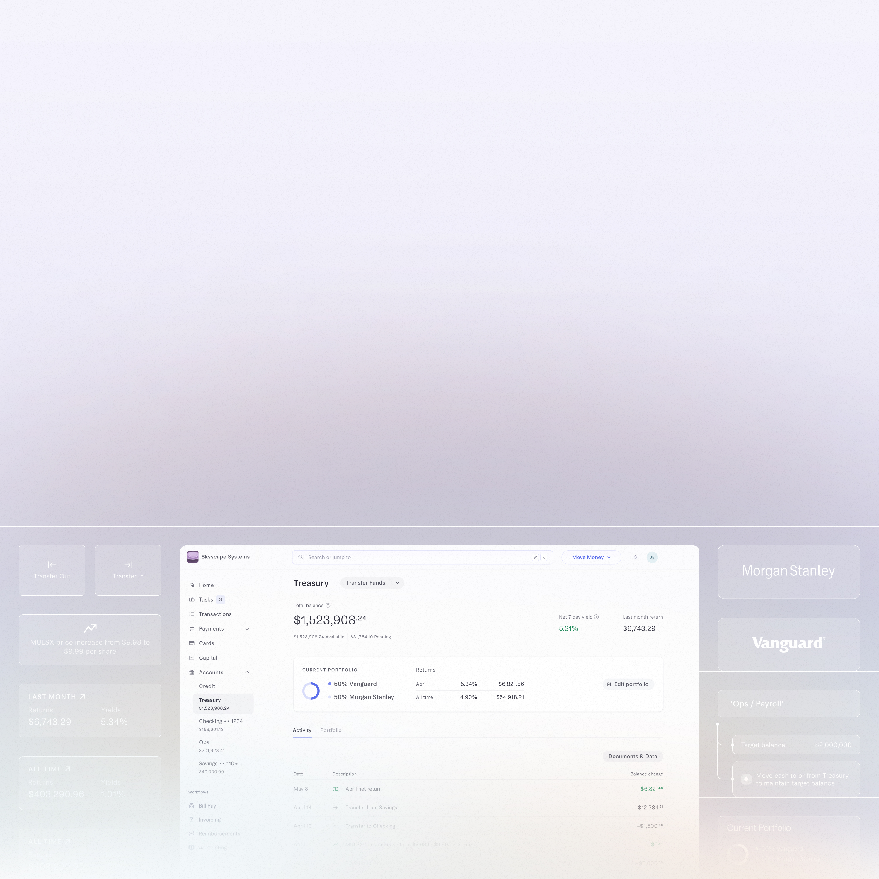 Mercury Treasury | Automatic Cash Management for High Growth Companies