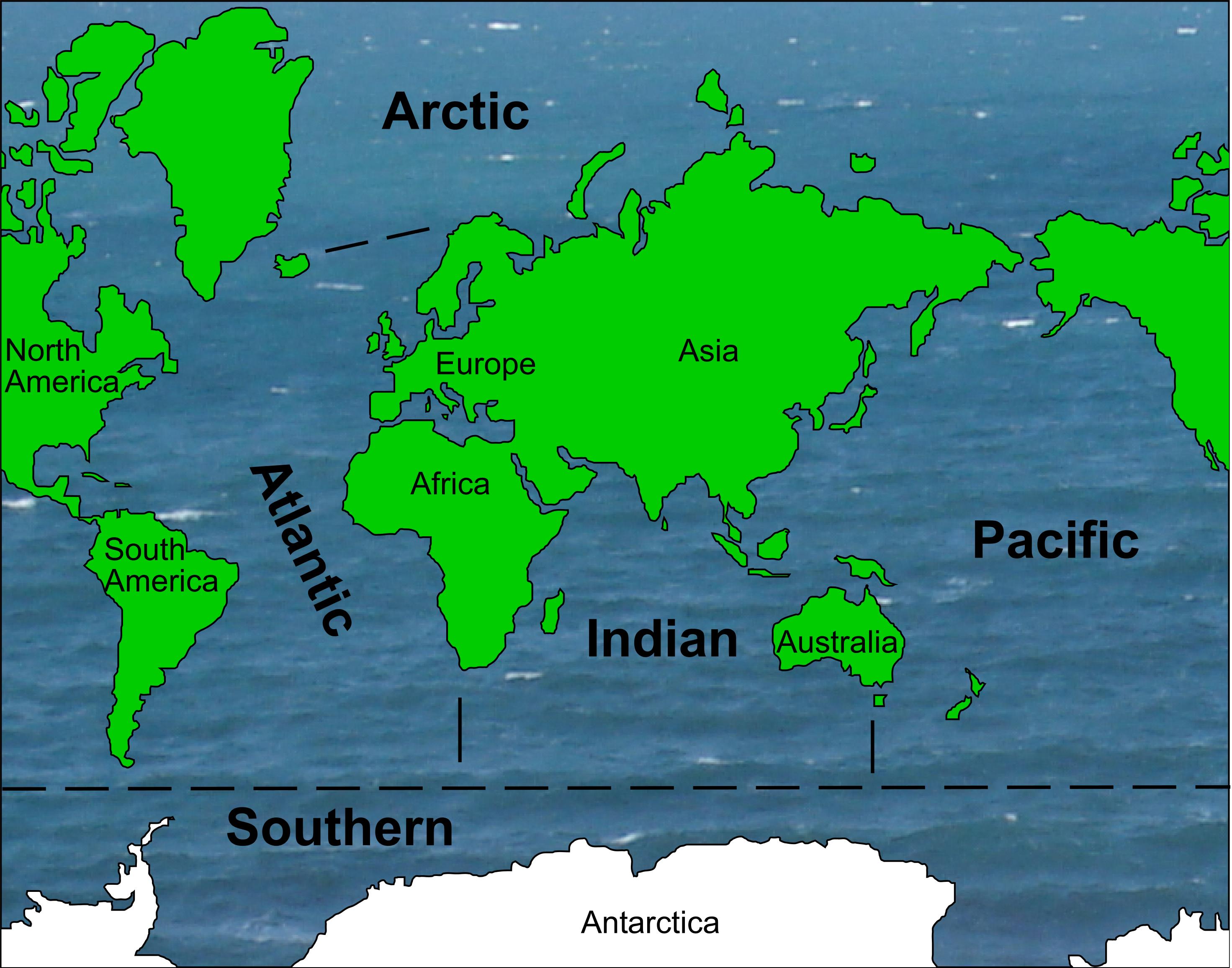 Map All Five Oceans
