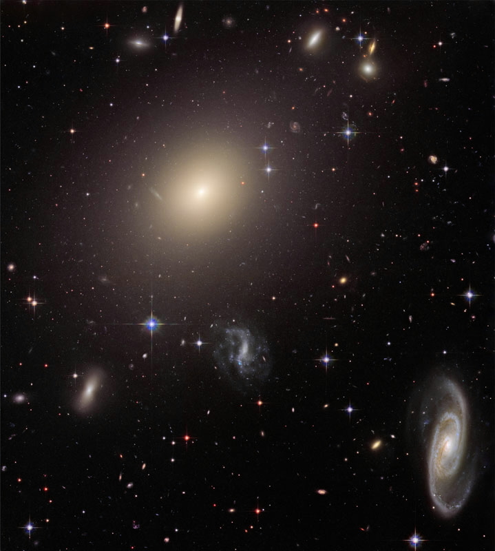 A galaxy cluster — Science Learning Hub A galaxy cluster — Science Learning Hub